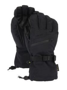 burton mens' gore-tex ski & snowboard winter gloves (true black, medium)