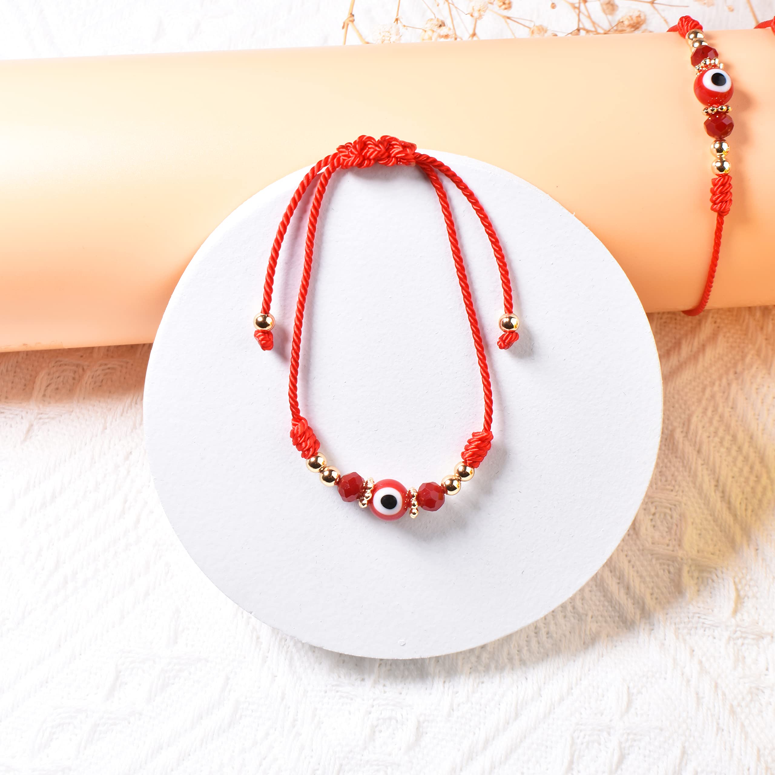 chorfla Evil Eye Bracelet Women Ojo Teen Red String Bracelet Protection Knot Bracelet Anklet Gift Christmas Red Rope Thread Kaballah Good Luck Bracelet Daughter Niece Friend Bff Sister