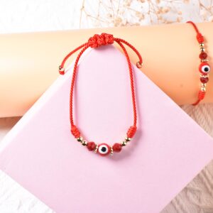 chorfla Evil Eye Bracelet Women Ojo Teen Red String Bracelet Protection Knot Bracelet Anklet Gift Christmas Red Rope Thread Kaballah Good Luck Bracelet Daughter Niece Friend Bff Sister