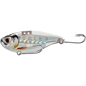 live target ict shad- blade bait, 2", 3/8 oz, silver/pearl