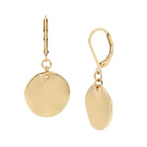 robert lee morris soho disc drop earrings, gold, (386197gld710)