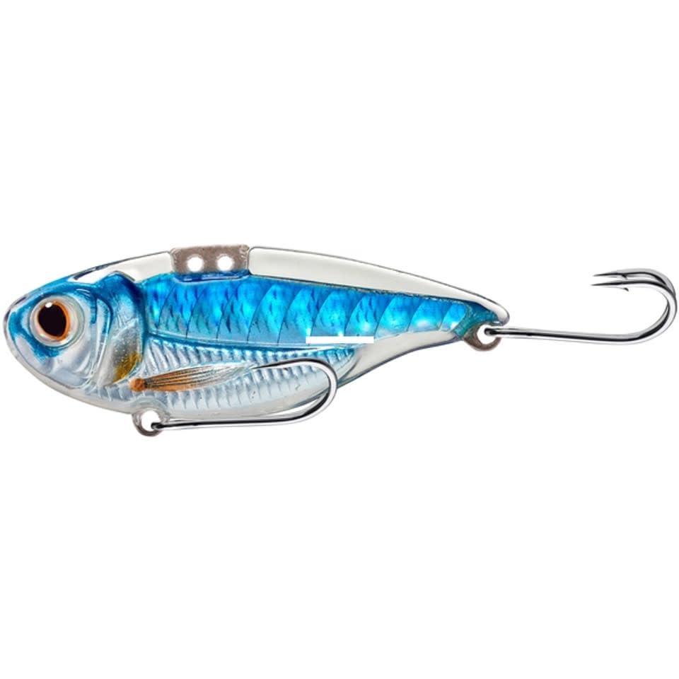 LIVE TARGET ICT Shad- Blade Bait, 2.25", 1/2 oz, Glow/Pearl