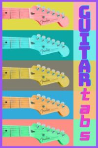 guitar tab notebook: retro inspired 120 page blank tablature & chord book