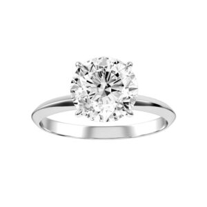 2 carat (ctw) center moissanite engagement rings for women 10k 14k 18k gold ring platinum plated silver princess moissanite rings -3921