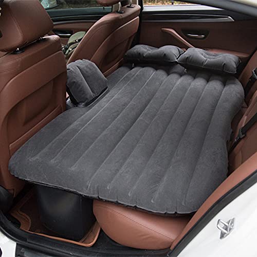 Onirii Inflatable Car Air Mattress Back Seat Bed Car Camping Air Mattress Blow Up Bed,Portable Car Travel Mattress,Car Sleeping Mattress Bed for Car Universal SUV