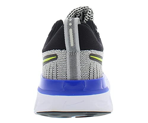 Nike Mens React Infinity Run Flyknit 2 (White/Cyber-Black-Racer Blue) Size 9.5