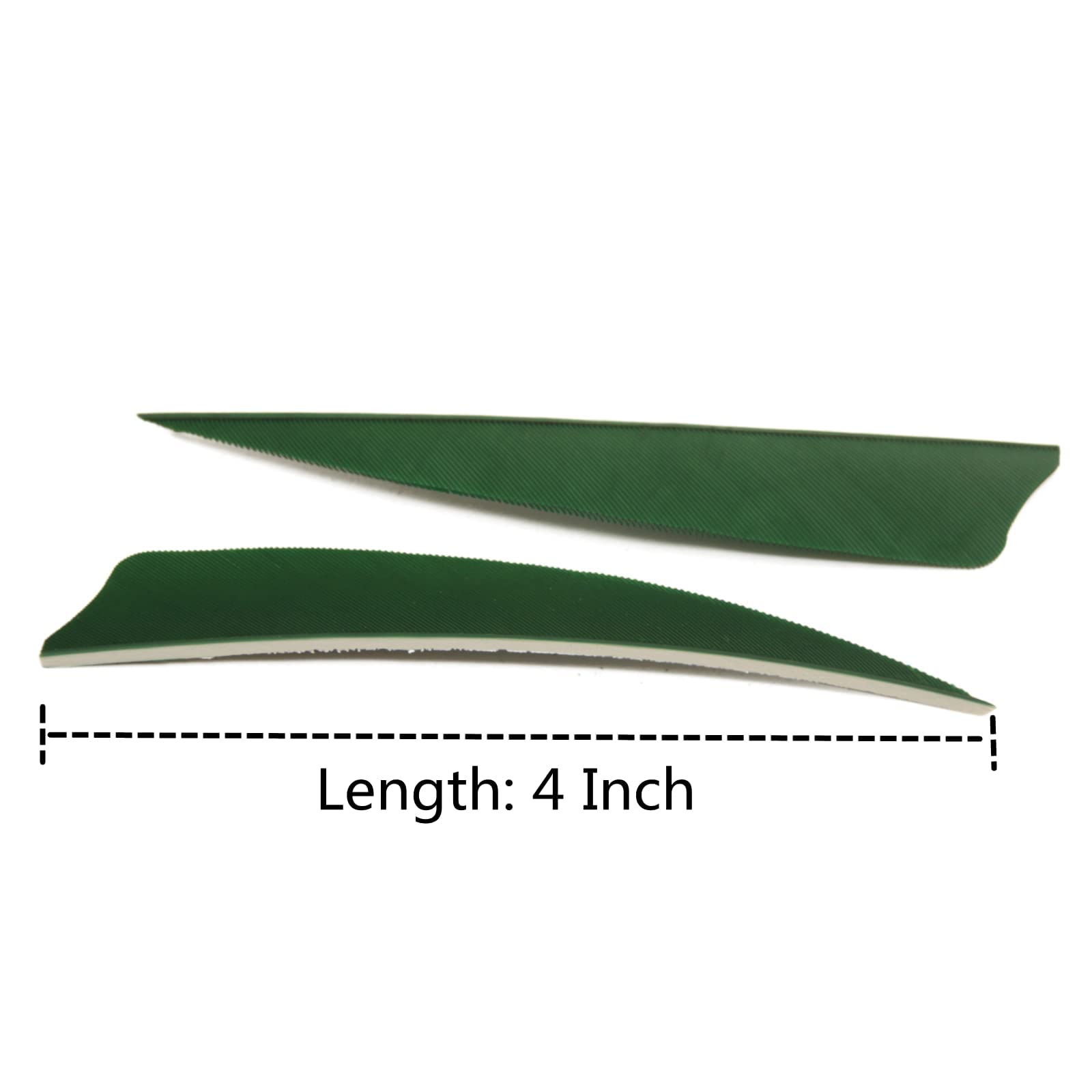 MILUWOND Arrow Feather 4 Inch Shield Fletching Vanes for Wooden Carbon Bamboo Traditional Arrow(50 Pack)