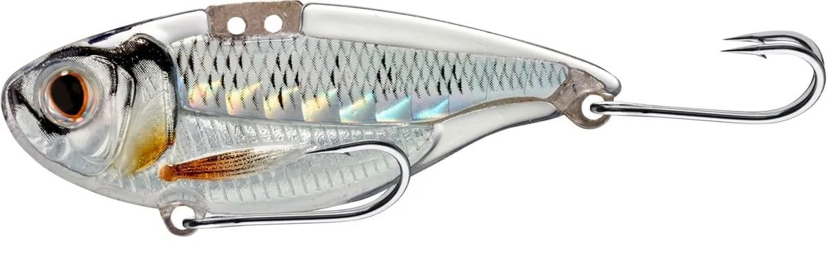 LIVE TARGET ICT Shad- Blade Bait, 2.25", 1/2 oz, Glow/Pearl