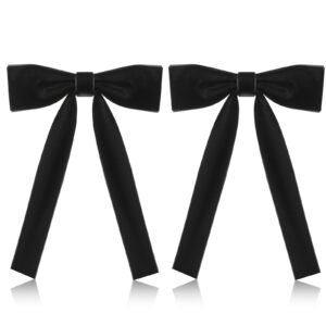 geyoga 2 pack western ties for men kentucky string tie clip on bow ties colonel sanders black cowboy bow tie party