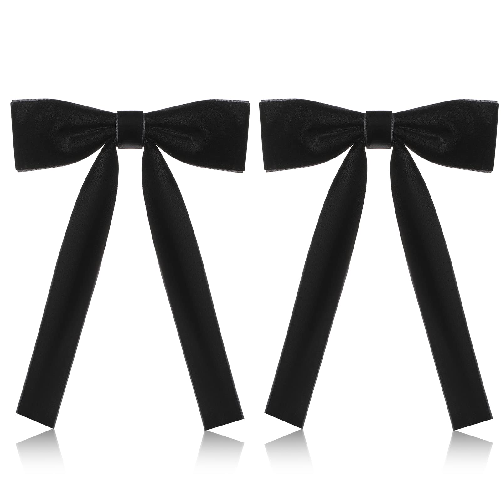 Geyoga 2 Pack Western Ties for Men Kentucky String Tie Clip on Bow Ties Colonel Sanders Black Cowboy Bow Tie Party