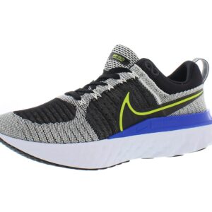 Nike Mens React Infinity Run Flyknit 2 (White/Cyber-Black-Racer Blue) Size 9.5