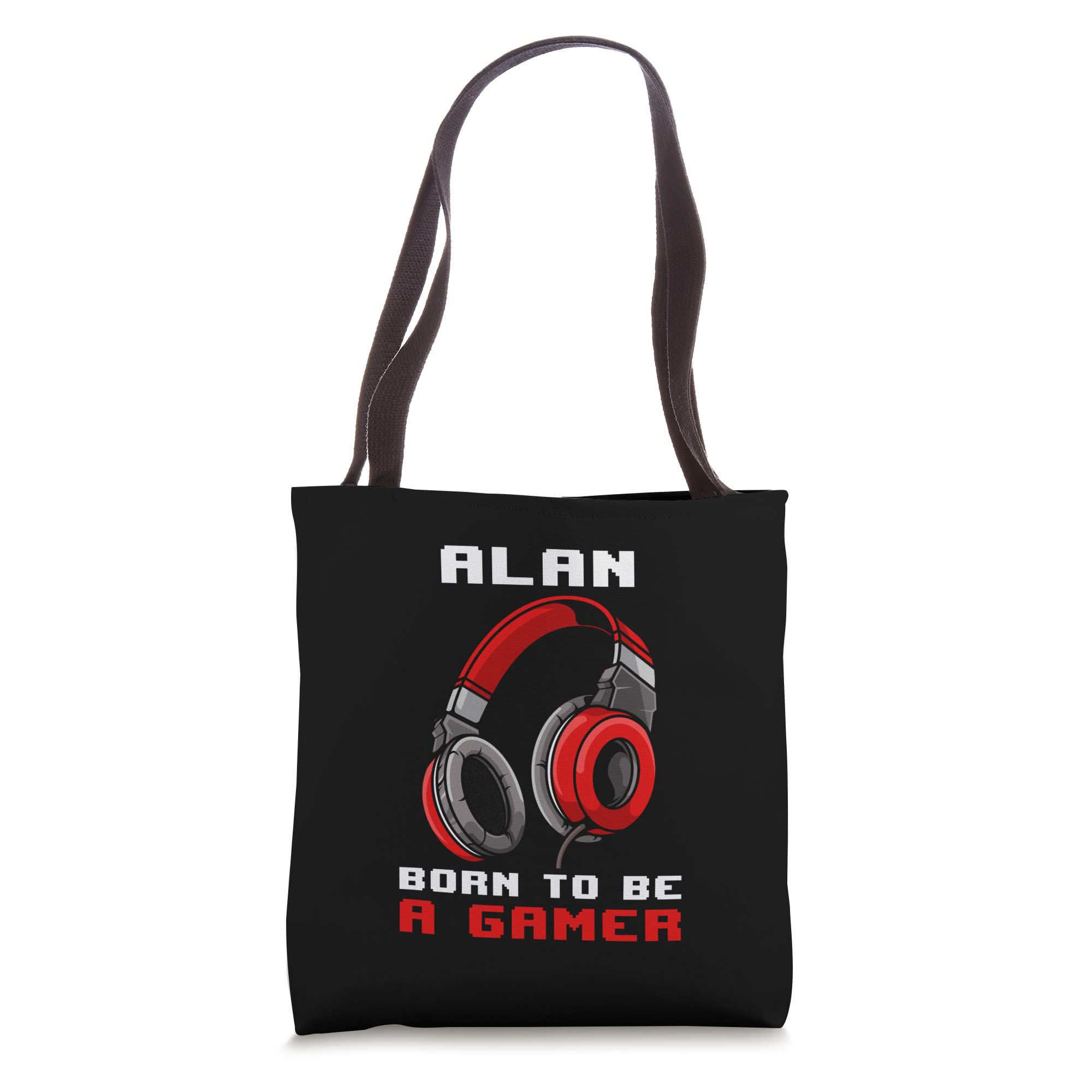 Alan - Born To Be A Gamer - Personalized Tote Bag