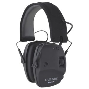 mack's live fire btx electronic shooting earmuffs with bluetooth wireless technology for hunting, tactical, target, skeet and trap shooting