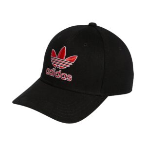 adidas originals men's originals icon snapback 2.0, black/vivid red/white, one size