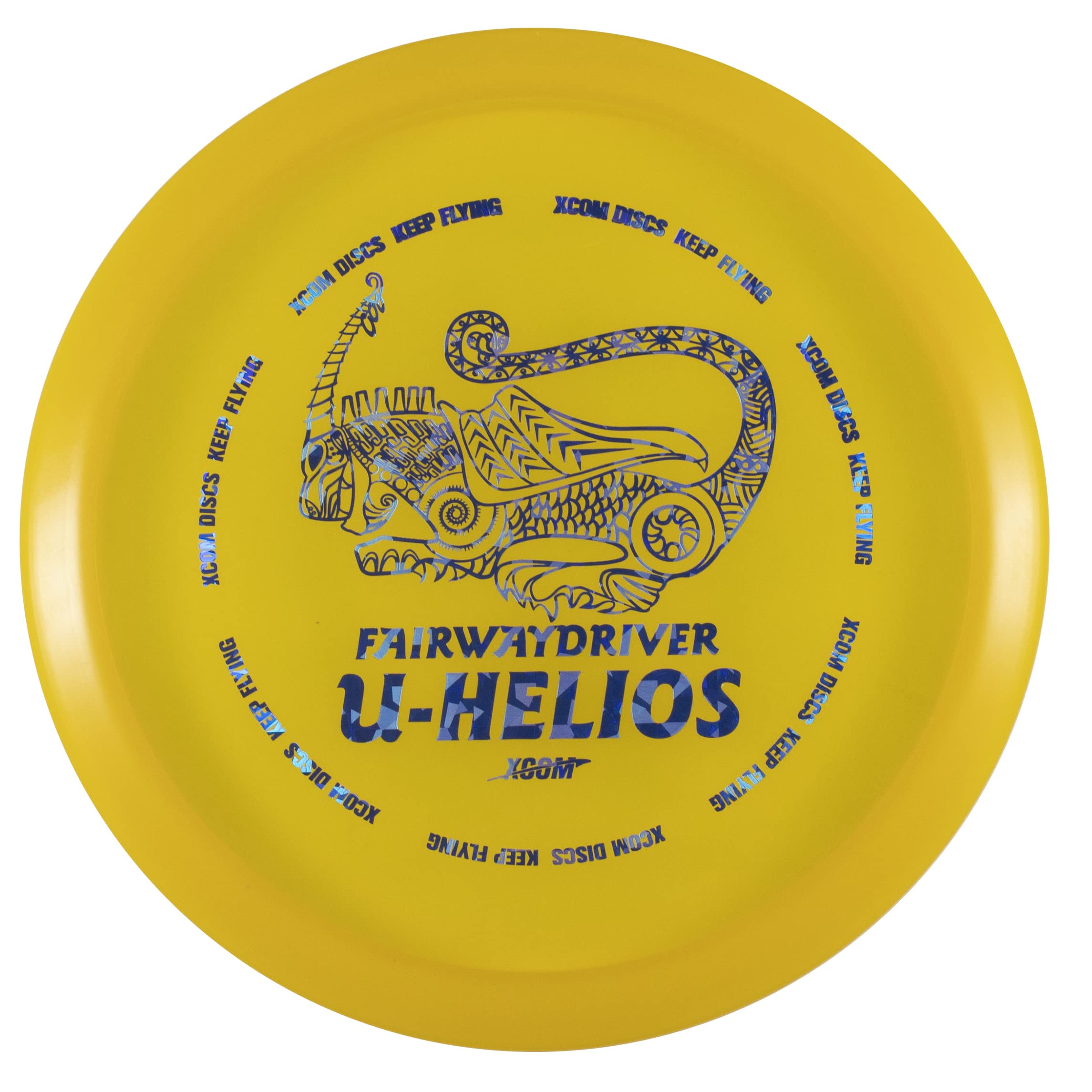 XCOM Helios Durable Plastic | Fairway Driver Golf Disc | Beginner Friendly Disc Golf Driver [Stamp Color, Color Shade, and Weight May Vary]