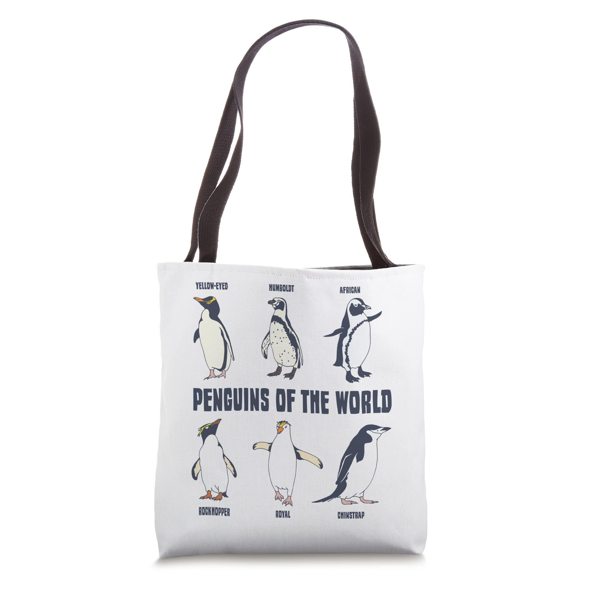 Cute Penguins Of The World, Mens Womens Penguin Tote Bag