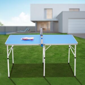 Ping-Pong Tables,Outdoor Ping Pong Table,Table Tennis Tables,Indoor Ping-Pong Tables with Accessories Including Rackets,Net and Table Tennis Balls,Foldable Easy Assembly,for Home Office Family