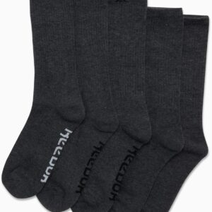 Reebok Men's Crew Socks - 10 Pack Stretch Performance Cushioned Crew Socks - Arch Support Athletic Socks for Men (6-12.5), Size 6-12.5, Classic Grey