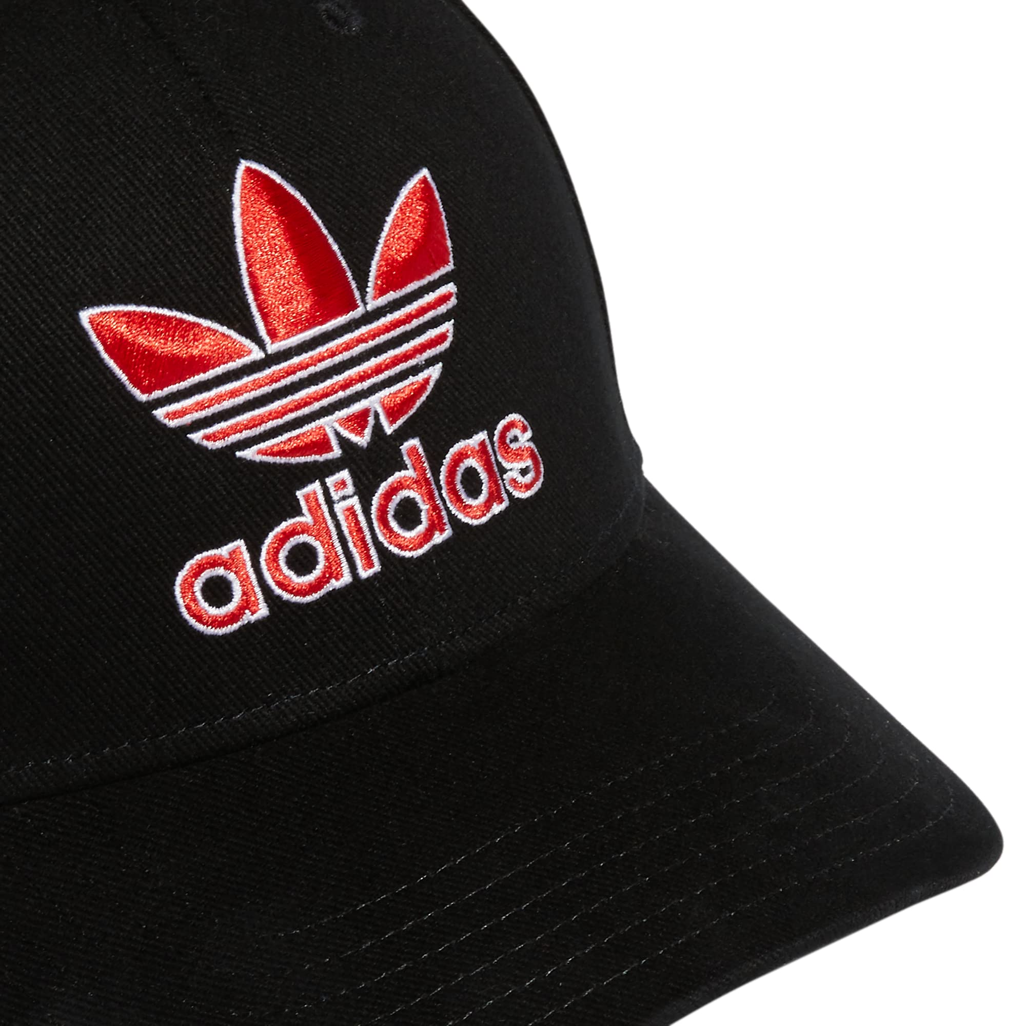 adidas Originals Men's Originals Icon Snapback 2.0, Black/Vivid Red/White, One Size