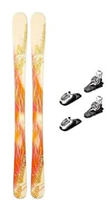 140cm lcv pure conscious downhill skis & marker 7.0 bindings package combo alpine