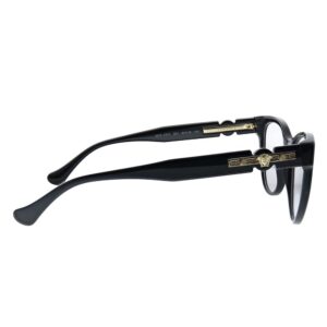 Versace VE 3304 GB1 Black Plastic Cat-Eye Eyeglasses 51mm