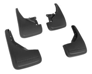 front & rear m2dz-16a550-aa, m2dz-16a550-bb oem mud flaps for 2021-2024 bronco