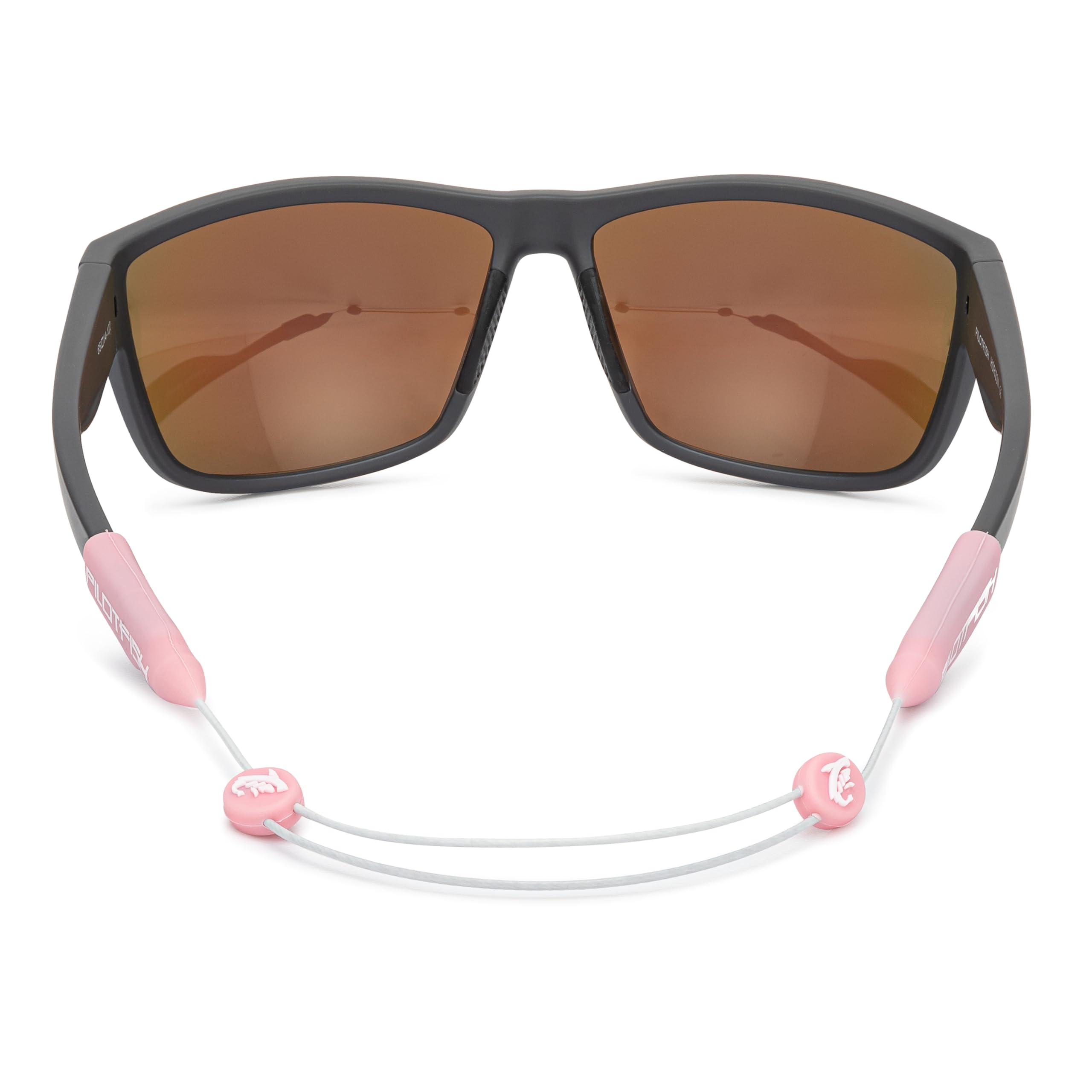 Pilotfish No Tail Adjustable Eyewear Retainer Cable Strap: Sunglasses, Eyeglasses, Glasses (14 Inch, Pink Flamingo)