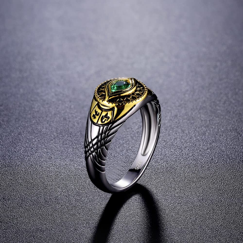 Eye of Agamotto Time Stone Infinity 18K Gold Plated 925 Sterling Ring (7)