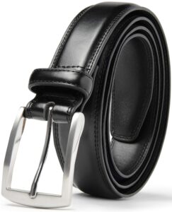 carlo fellini belts for men - men's dress belt - hand made 100% full grain cowhide leather belt for men