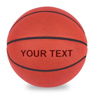 oxyefei customized personalized basketball engraved custom outdoor indoor basketball gifts-official size 29.5" (basketball)