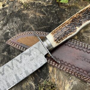 Perkin Damascus Steel Hunting Knife Handmade Knife Knives One Kind of Knife