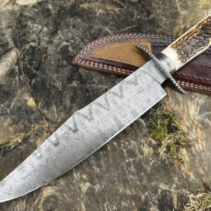 Perkin Damascus Steel Hunting Knife Handmade Knife Knives One Kind of Knife