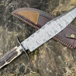 Perkin Damascus Steel Hunting Knife Handmade Knife Knives One Kind of Knife