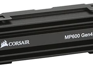 Corsair Force Series MP600 1TB M.2 NVMe PCIe Gen4 2 SSD (Up to 4,950MB/s Sequential Read and 4,000MB/s Sequential Write Speeds, High-density 3D TLC NAND, Up to 1,800TB Written) Black