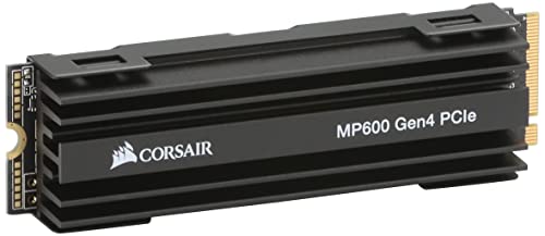 Corsair Force Series MP600 1TB M.2 NVMe PCIe Gen4 2 SSD (Up to 4,950MB/s Sequential Read and 4,000MB/s Sequential Write Speeds, High-density 3D TLC NAND, Up to 1,800TB Written) Black