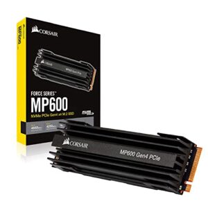 Corsair Force Series MP600 1TB M.2 NVMe PCIe Gen4 2 SSD (Up to 4,950MB/s Sequential Read and 4,000MB/s Sequential Write Speeds, High-density 3D TLC NAND, Up to 1,800TB Written) Black