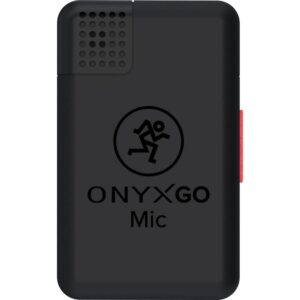 mackie onyxgo, wireless clip-on mic with companion app