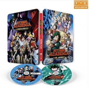 my hero academia two heroes & heroes rising 2 movie fye exclusive steelbook