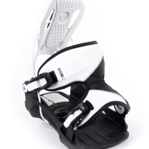 FLOW Burst Men's Wide Snowboard Package Flow White Alpha Bindings - 156 Wide (Large (7.5-10.5))