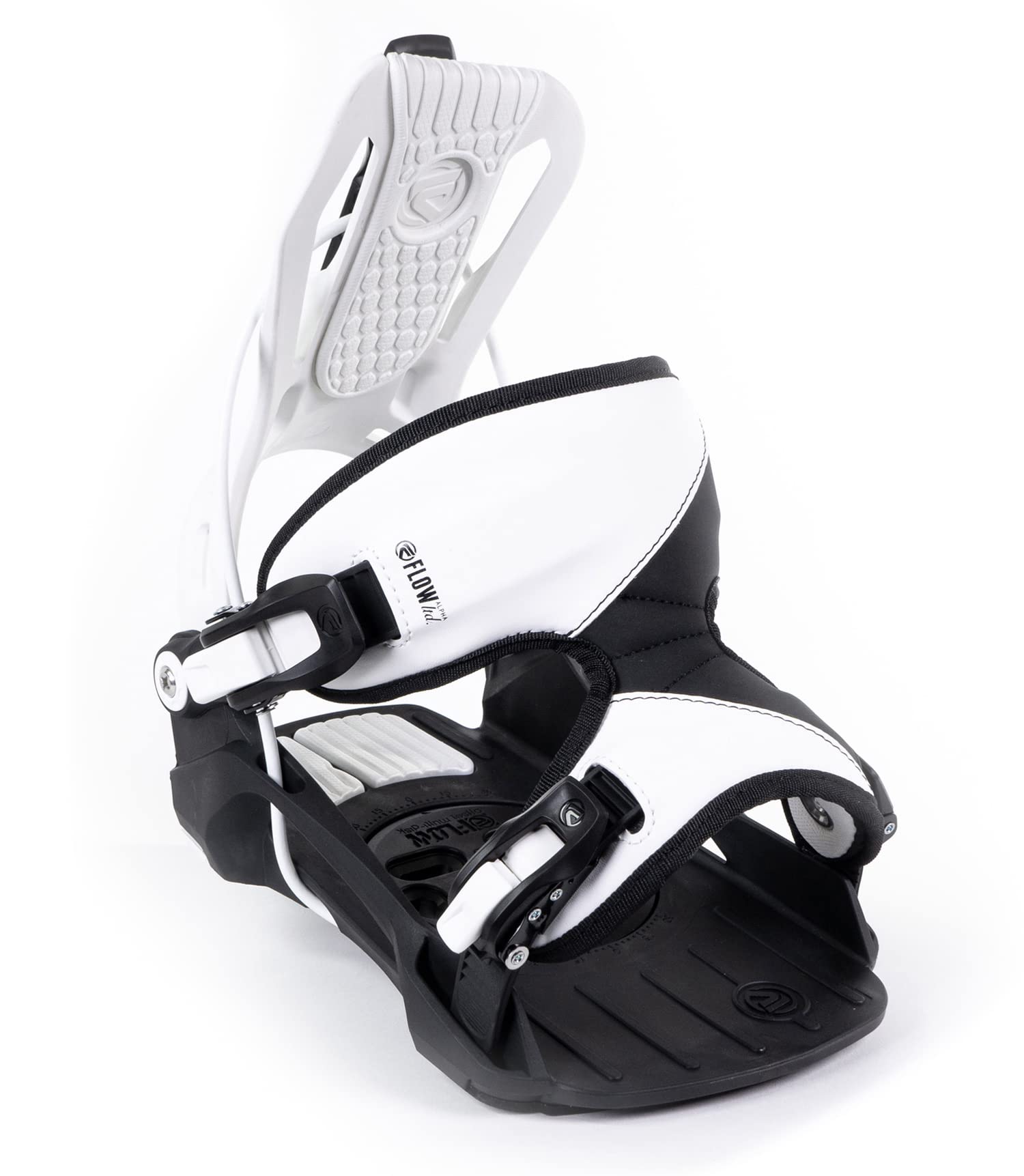 FLOW Burst Men's Wide Snowboard Package Flow White Alpha Bindings - 156 Wide (Large (7.5-10.5))