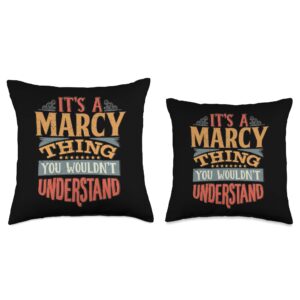 Marcy Name Gifts By Vnz Marcy Name Throw Pillow, 16x16, Multicolor