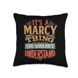 marcy name gifts by vnz marcy name throw pillow, 16x16, multicolor