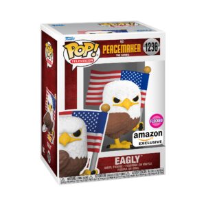 funko pop! tv: peacemaker - eagly, amazon exclusive (flocked)