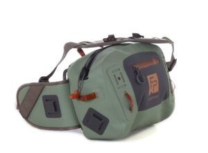 fishpond thunderhead submersible lumbar fishing pack - eco yucca | waterproof fly fishing waist pack