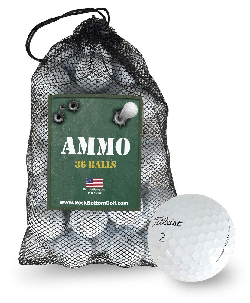 Titleist Ammo Recycled Used Golf Balls AVX Balls [36-Ball] Fair [White]