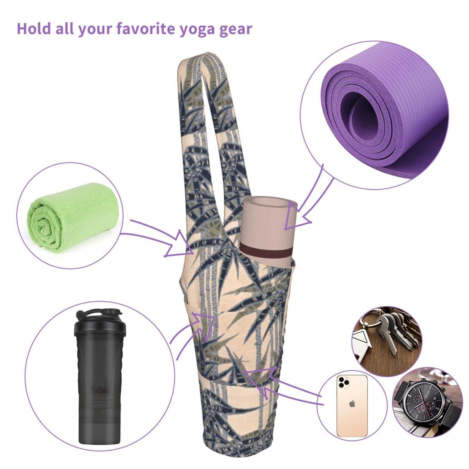 Yoga Mats Bag with Pockets for Thick Mats Yoga Mat Bag Men Large Size Yoga Accessories Yoga Mat Bag for Women