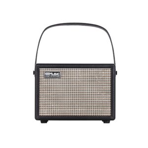 Acoustic/Electric Guitar Amplifier, 15 Watt Portable Bluetooth Amp for Guitar Acoustic/Electric with Reverb Effect, 2 Band EQ,Black