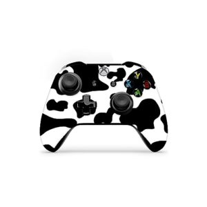 zoomhitskins controller skin compatible with x1 s and x1 x, vinyl sticker technology, farm cute dairy cow moo black white, durable, bubble-free, goo-free, 1 skin, made in the usa