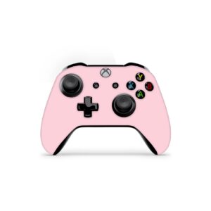 zoomhitskins controller skin compatible with x1 s and x1 x, vinyl sticker technology, solid pink pastel light plain color, durable, bubble-free, goo-free, 1 skin, made in the usa