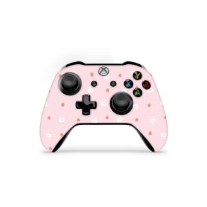 zoomhitskins controller skin compatible with x1 s and x1 x, vinyl sticker technology, bunny strawberry pink cute rabbit kawaii, durable, bubble-free, goo-free, 1 skin, made in the usa